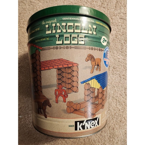 Toys | Lincoln Logs Centennial Edition Tin 153 Pc Building Toy | Poshmark
